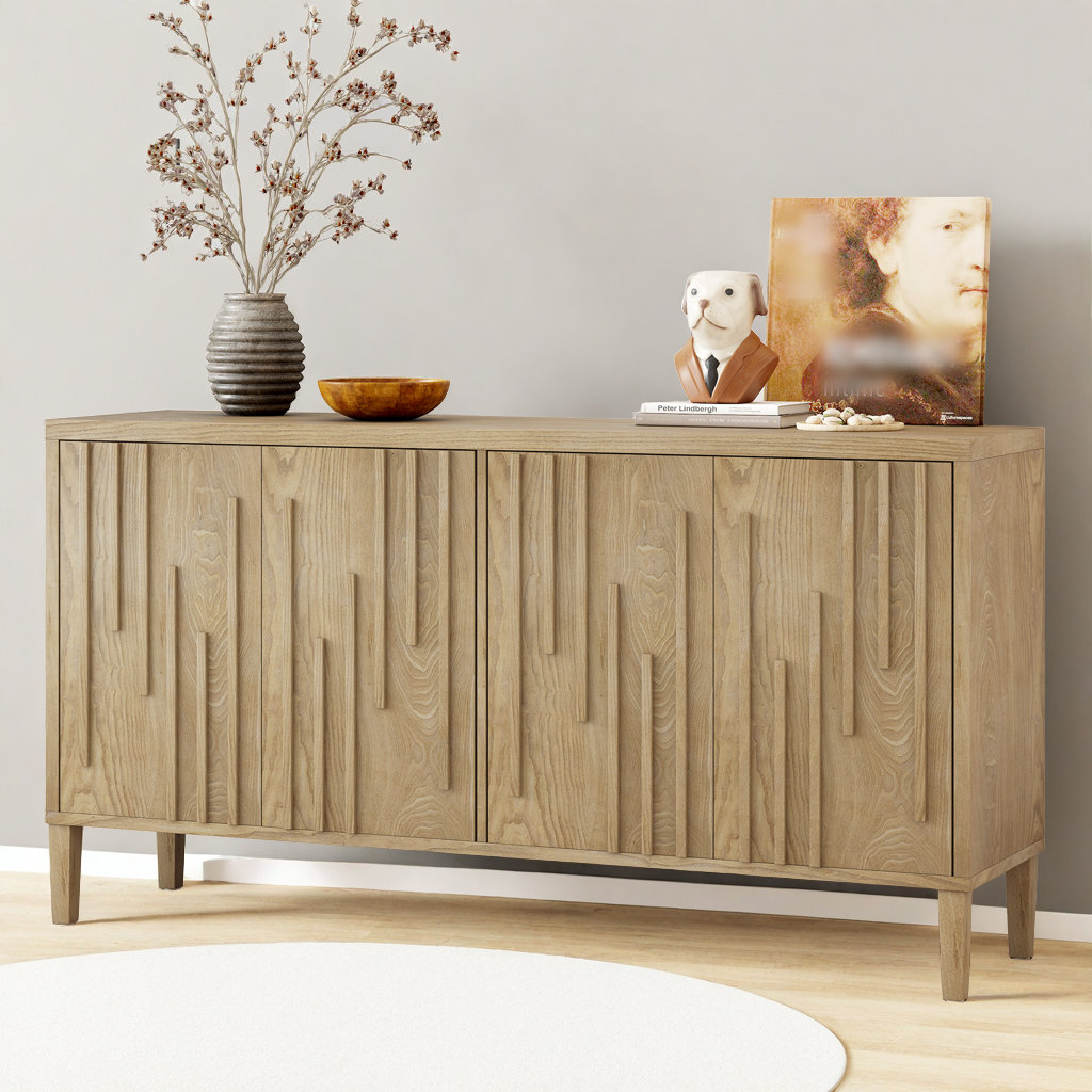 Latitude Run® 60" Ash Veneer Sideboard – Modern Farmhouse Storage - Wayfair Canada